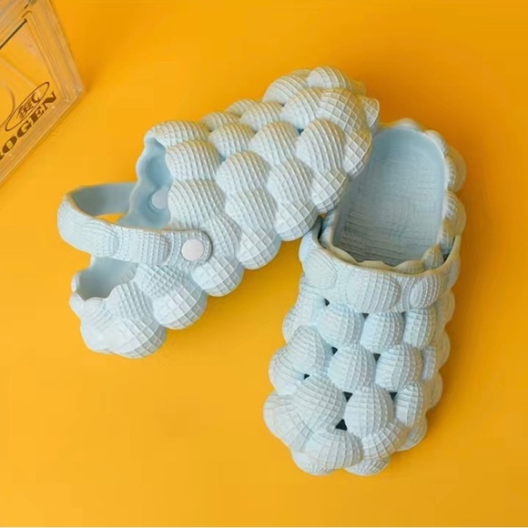 Shoes | Adult Light Blue Bubble Sandle Slide W Strapspecify Size When ...